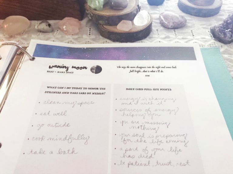 Inside My Moon Self-Care Binder - Dwell in Magic®